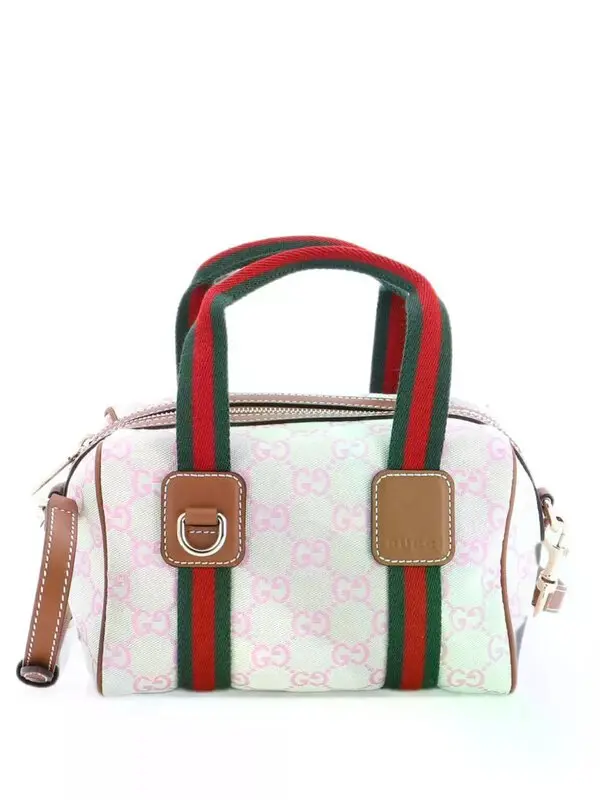Gucci Web Boston Bag Gg Canvas Mini Travel Bag