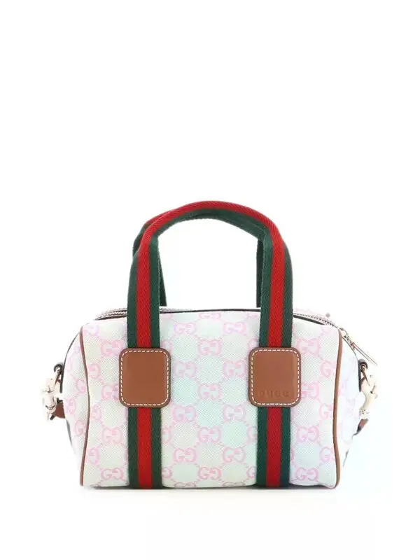 Gucci Web Boston Bag Gg Canvas Mini Travel Bag