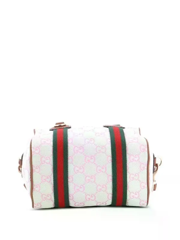 Gucci Web Boston Bag Gg Canvas Mini Travel Bag - Green