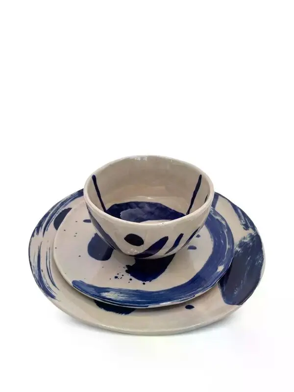 SERAX Sophia Brushstroke-print Dinner Set