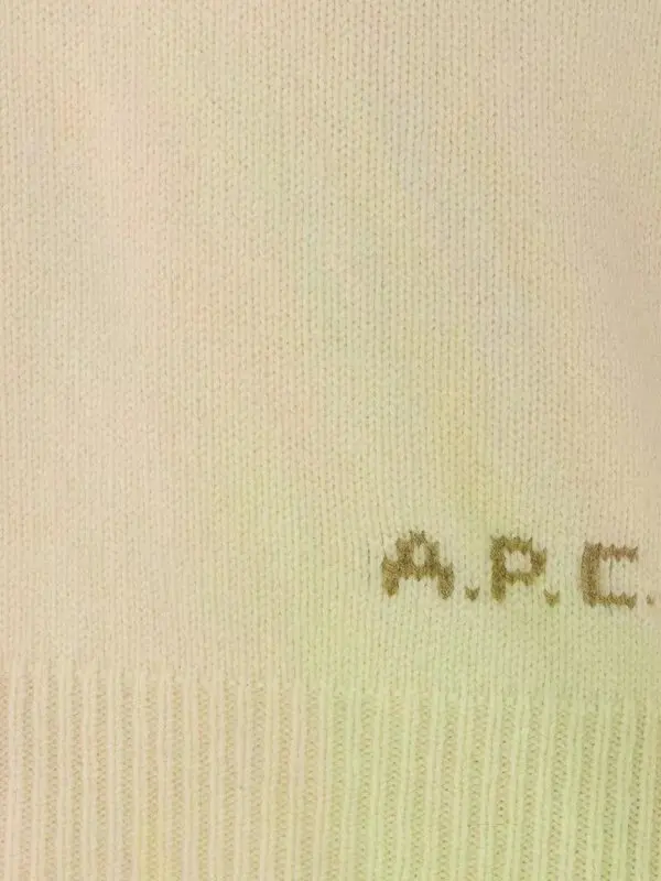 A.p.c. Logo-embroidered Wool Sweater