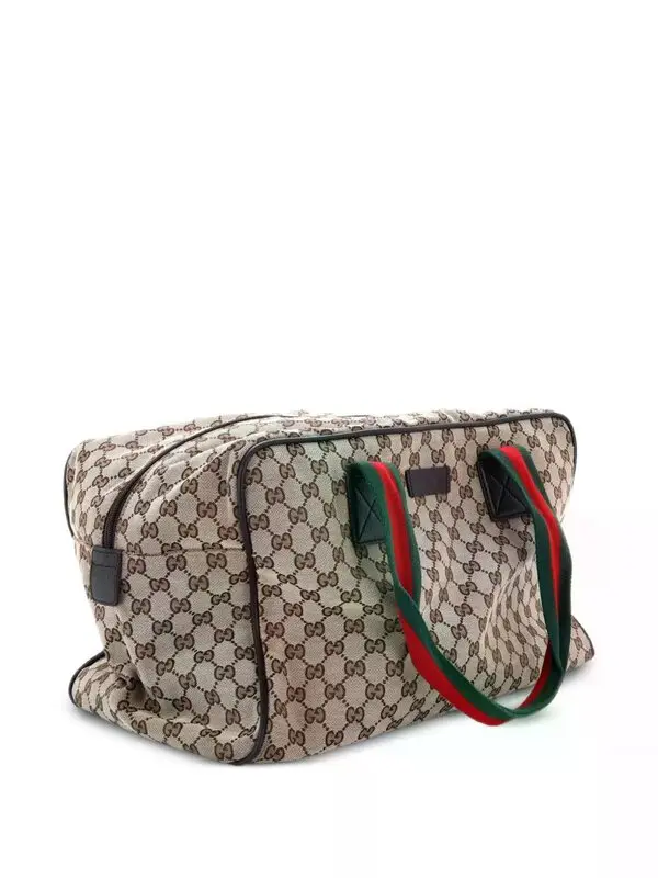 Gucci Gg Canvas Carry-on Duffle Bag - Brown