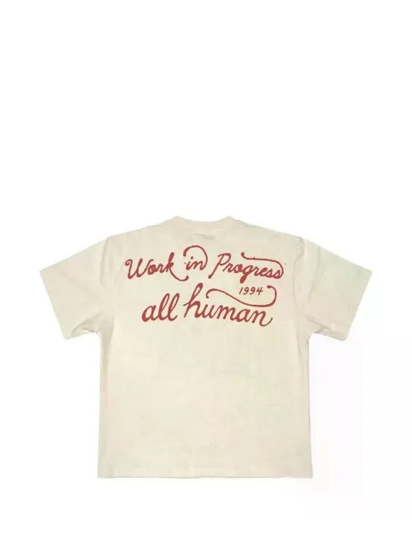 ALL HUMAN Holidae Distressed-effect T-shirt