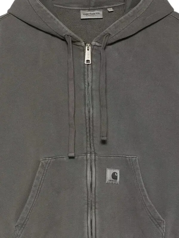 Carhartt Work In Progress Logo-patch Hoodie - Grey