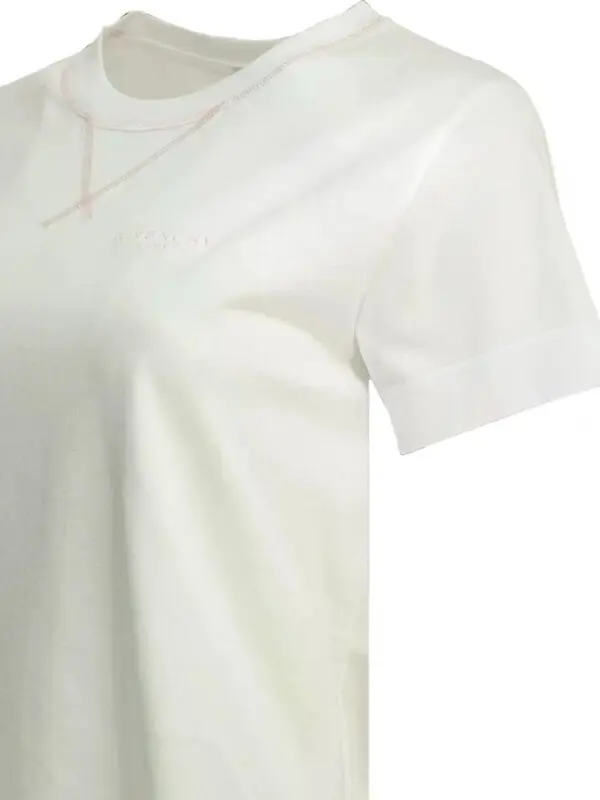 Givenchy V-stitch Logo Embroidered T-shirt