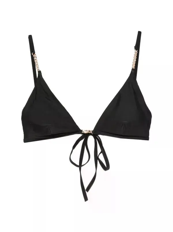 Karl Lagerfeld Chain-link Triangle Bikini Top