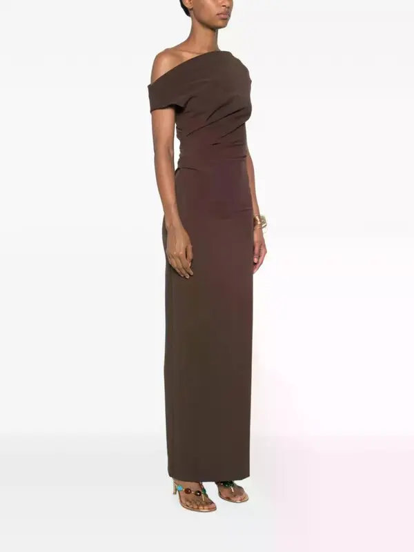 P.a.r.o.s.h One-shoulder Draped Maxi Dress