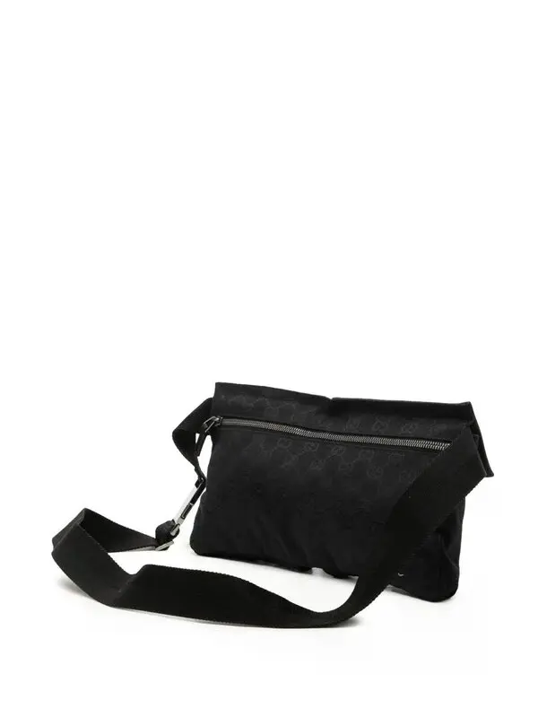 Gucci Gg Canvas Double Pocket Belt Bag