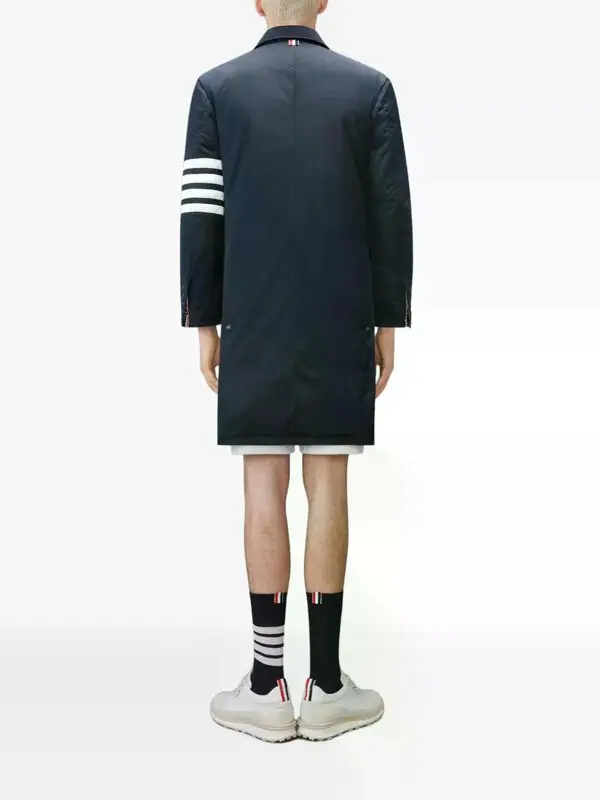 Thom Browne Poly Tech Down Filled 4-bar Overcoat