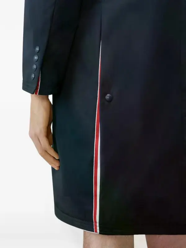 Thom Browne Poly Tech Down Filled 4-bar Overcoat