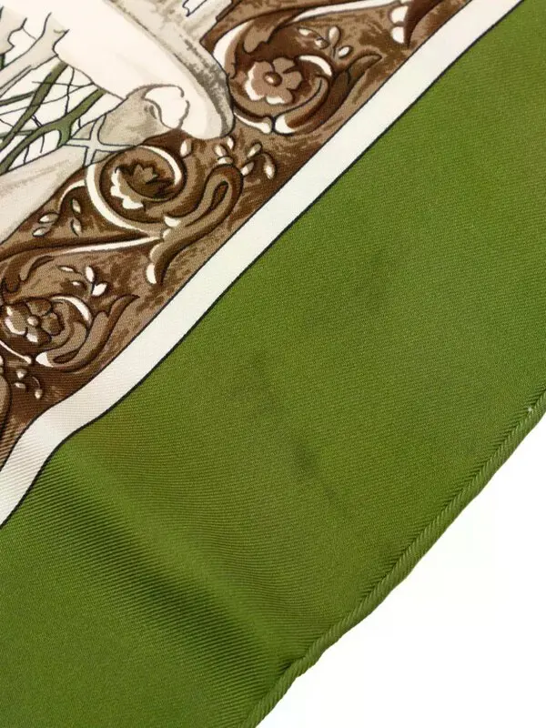 Hermès 1968-1969 L Hiver Silk Scarf 90 Scarves