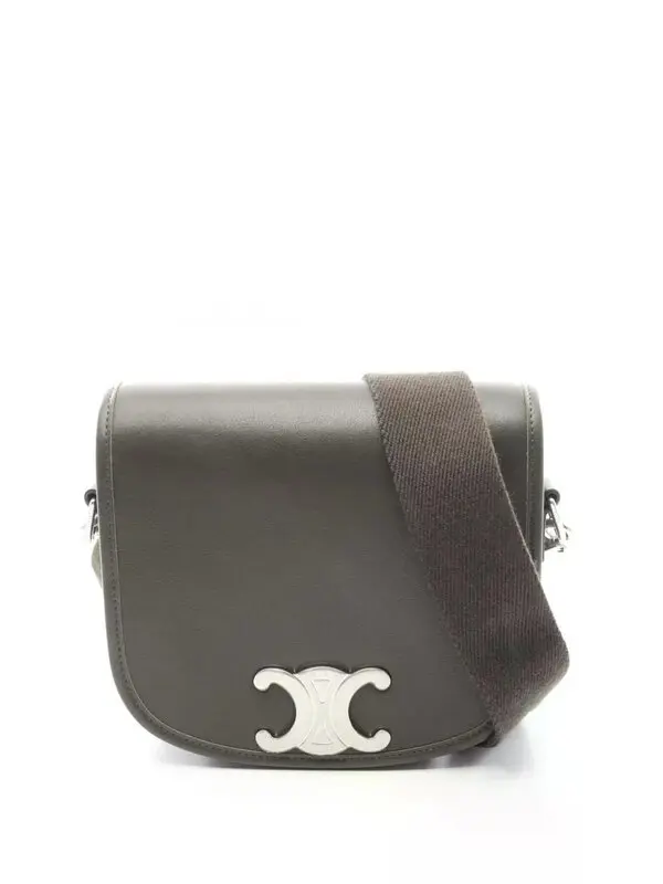 Celine Small Shiny Calfskin Besace Clea Satchel