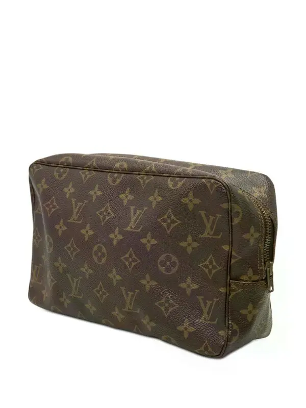 LOUIS VUITTON Monogram Trousse Toilette 28 Clutch Bag - Brown