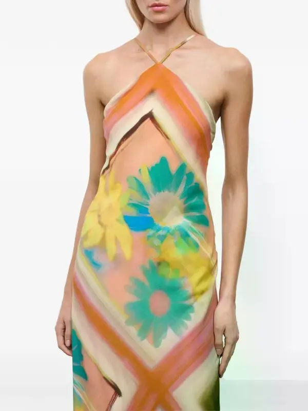 Staud Cubism" Floral-print Maxi Dress