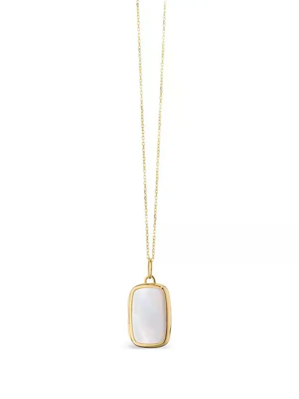 Monica Rich Kosann Britt Locket Mother-of-pearl Necklace In 18k Yellow - Gold