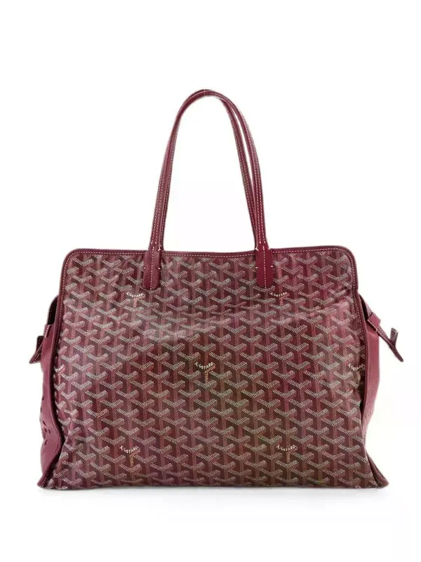 Goyard Hardy Pet Carrier Coated Canvas Pm Tote Bag - Red