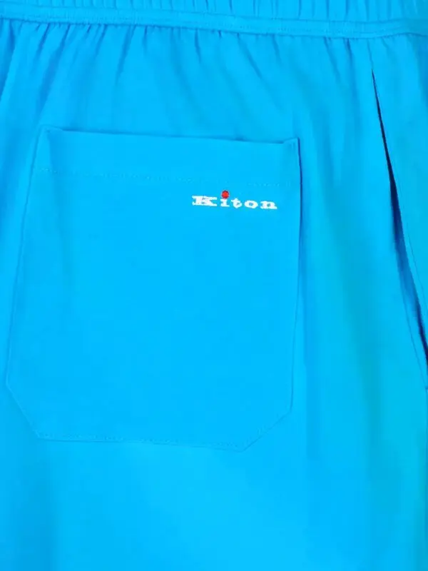 Kiton Logo-embroidered Pajamas Trousers