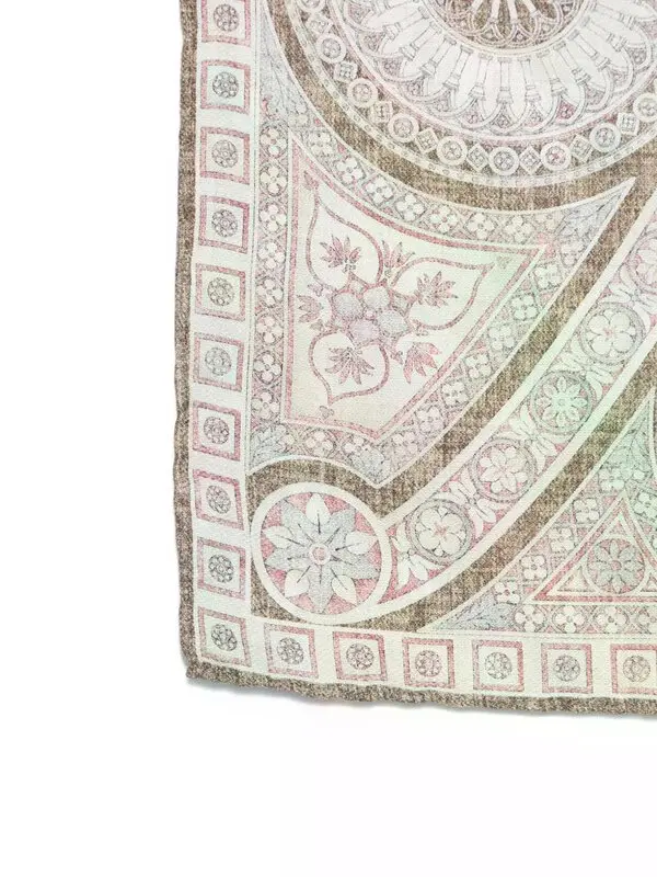 DELL'OGLIO Easy Geometric-print Scarf