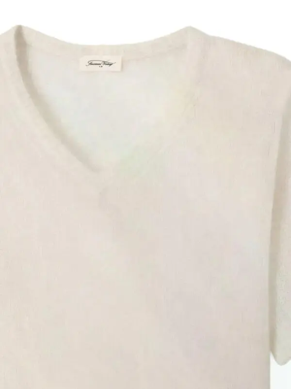 American Vintage Bodyrow V-neck Short-sleeve Top