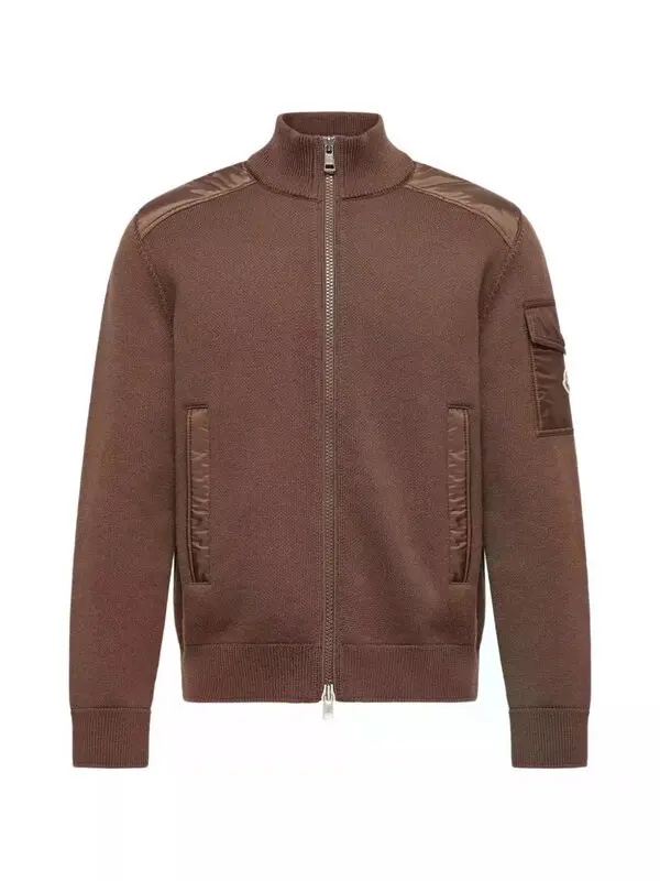 Moncler Logo-patch Panelled Cardigan