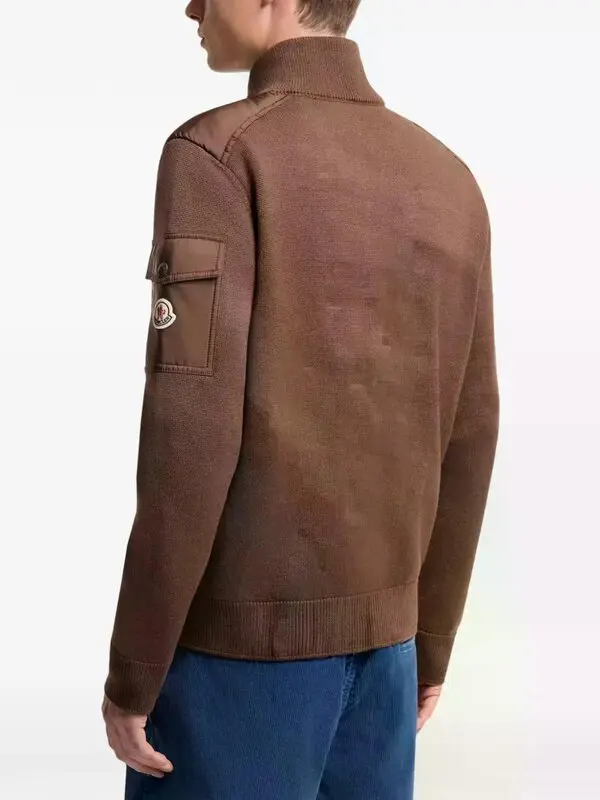 Moncler Logo-patch Panelled Cardigan