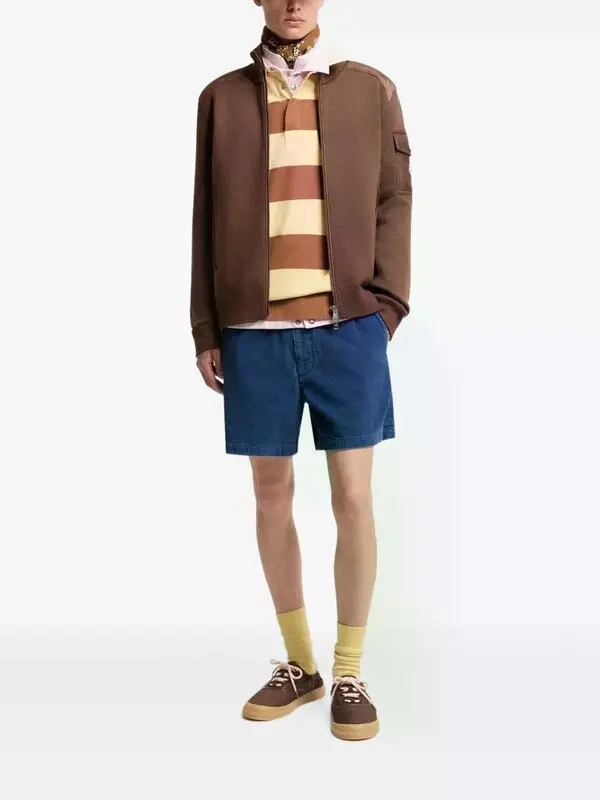 Moncler Padded Wool Zip-up Cardigan - Brown