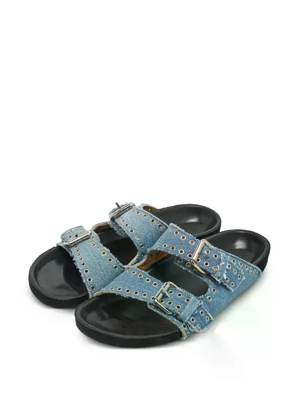 ISABEL MARANT VINTAGE Lenny Eyelet Embellished Sandals