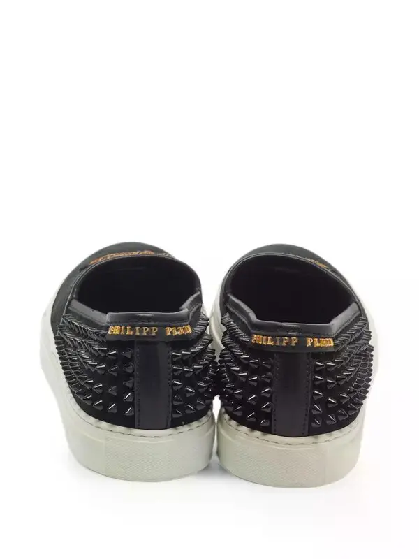 CHRISTIAN LOUBOUTIN Suede Embroidered Spike Sneakers