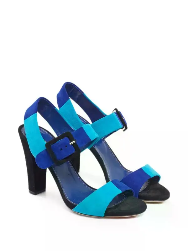SERGIO ROSSI Tricolour Ankle Strap Sandals