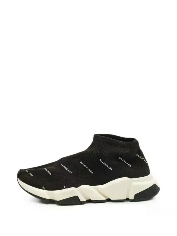 Balenciaga Speed Logo-print Sneakers - Black