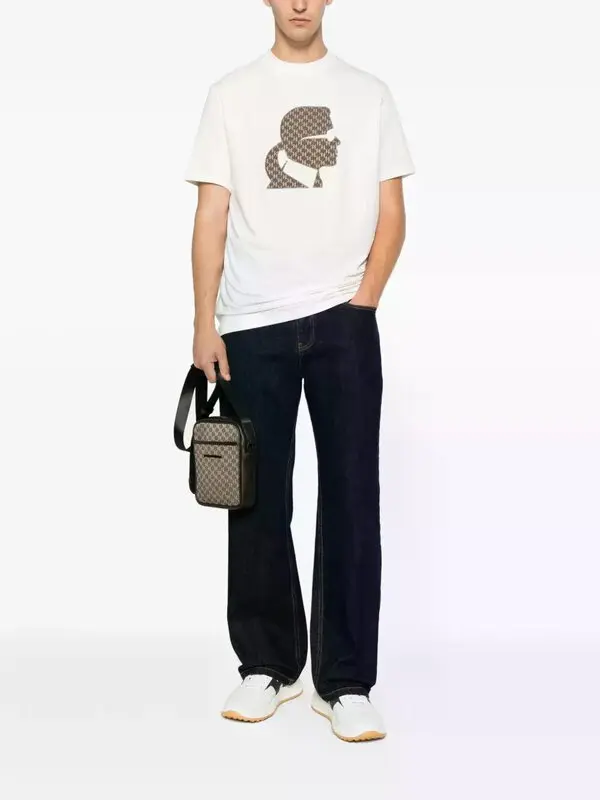 Karl Lagerfeld Logo-embroidered T-shirt