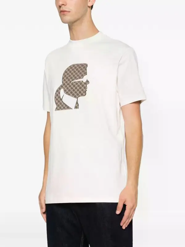 Karl Lagerfeld Logo-embroidered T-shirt