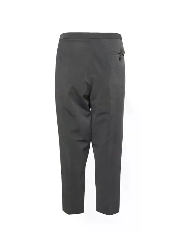 Prada Wool Pleated Cropped Trousers