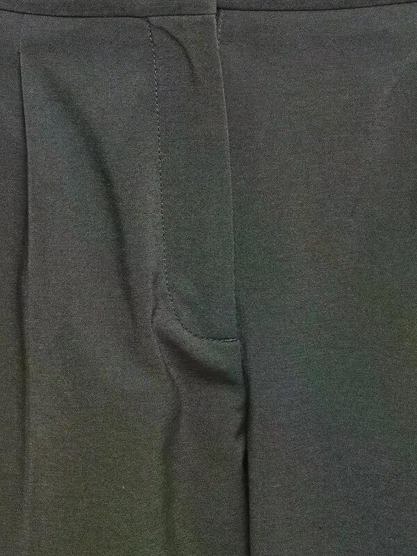 Prada Wool Pleated Cropped Trousers