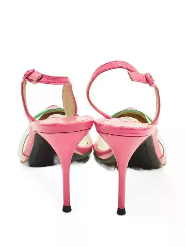 SOPHIA WEBSTER Watermelon Slingback Pumps