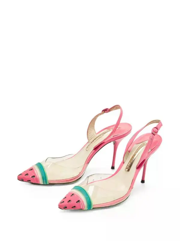 SOPHIA WEBSTER Watermelon Slingback Pumps