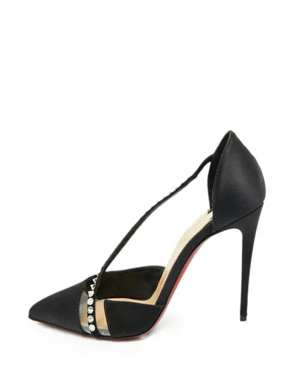 CHRISTIAN LOUBOUTIN Krystal Cross D'orsay Pumps - Black