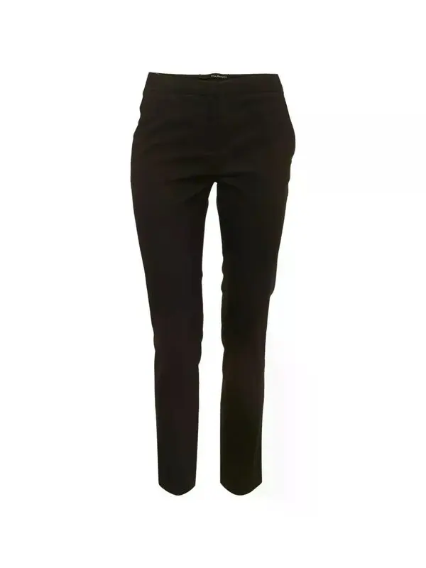 The Kooples Gabardine Straight-fit Trousers - Black
