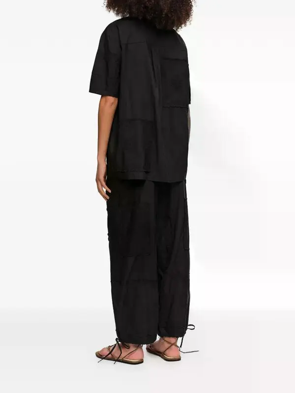 Bimba Y Lola Embroidered Patchwork Shirt