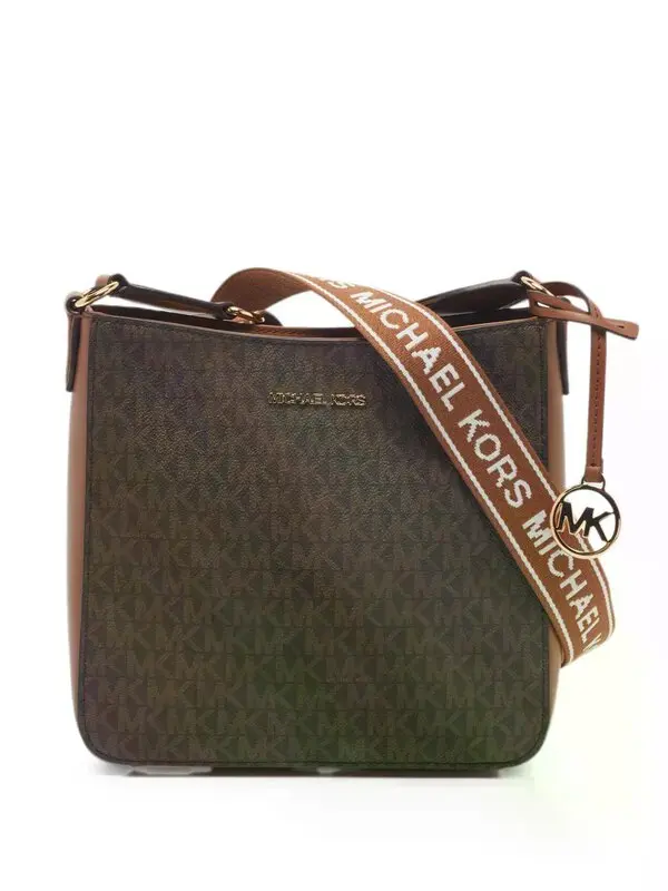Michael Kors Jet Set Travel Monogram Crossbody Bag - Brown
