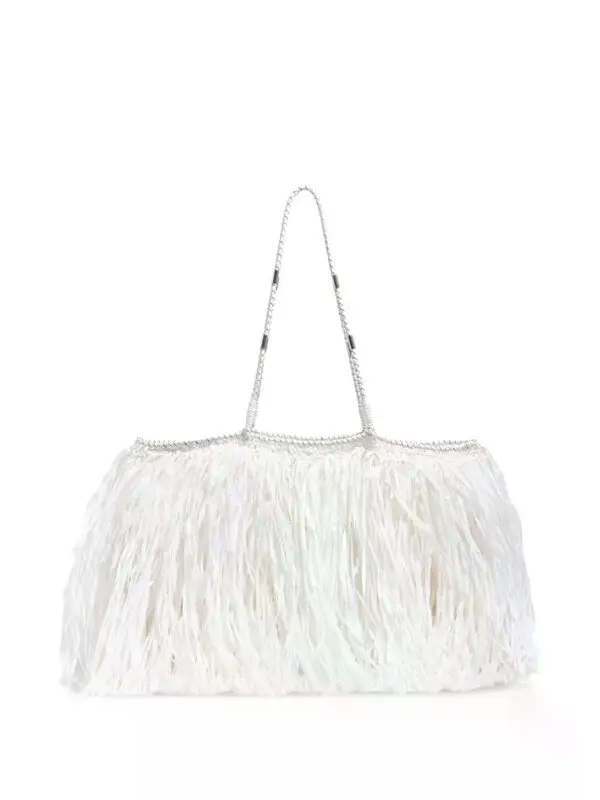 Bimba Y Lola Raffia-effect Woven Shoulder Bag