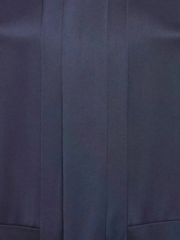 Celine Pleated Satin Midi Dress