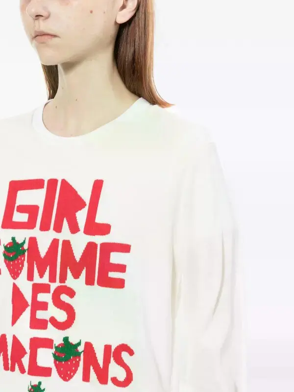 Comme Des Garçons Graphic Long Sleeve Jumper