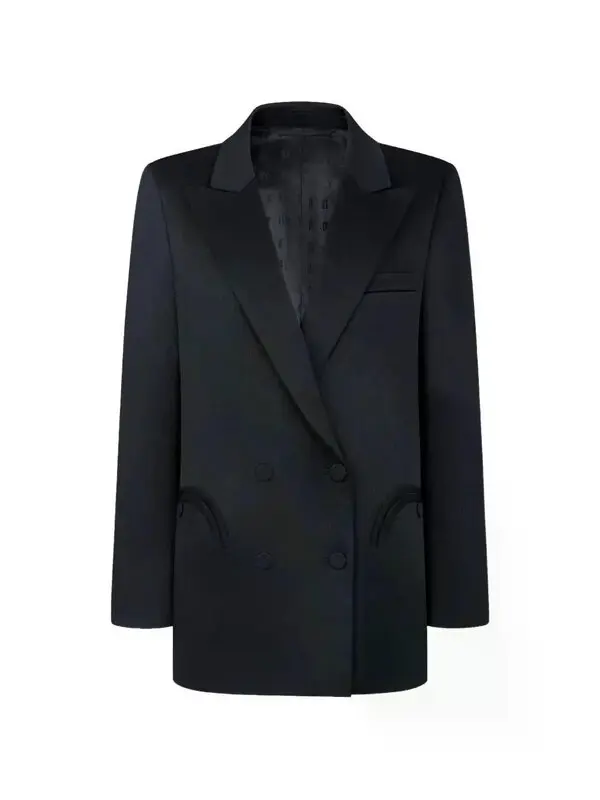 BLAZÉ MILANO Double-breasted Peak-lapel Wool Blazer