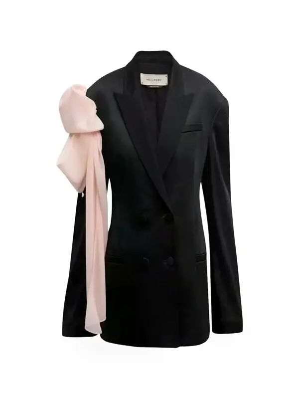Hellessy Didier Bow-detail Double-breasted Blazer