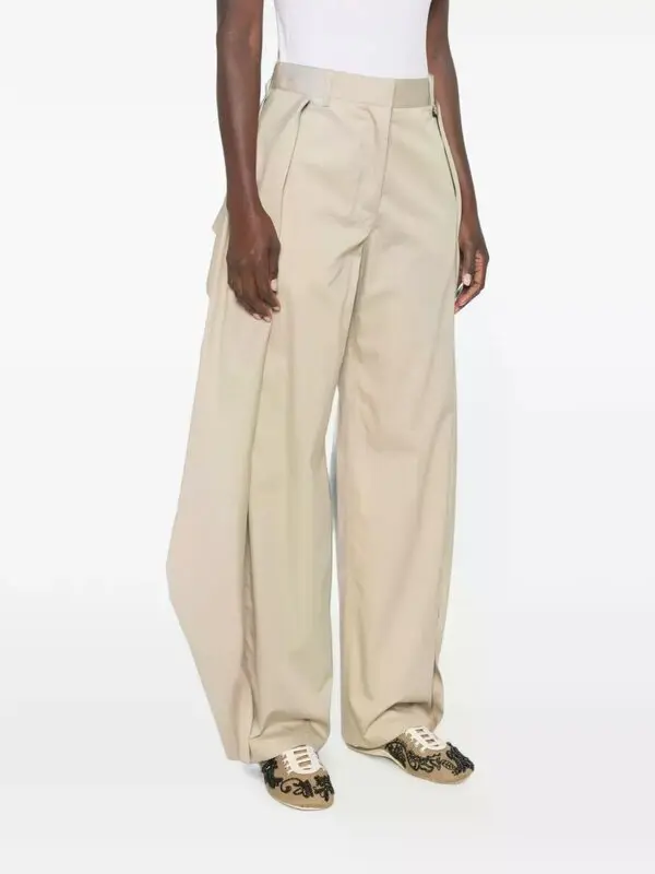 Loewe Draped Palazzo Pants - Neutrals