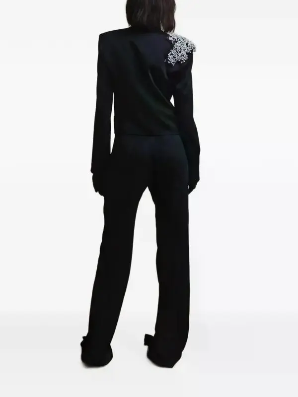 Hellessy Stefan Pearl-embellished Pleated Trousers