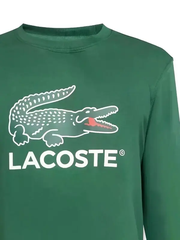 Lacoste Logo Print Crew Neck Sweatshirt