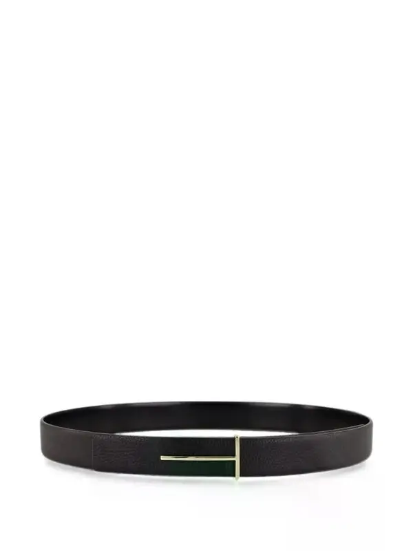 TOM FORD Logo Leather Belt - Black