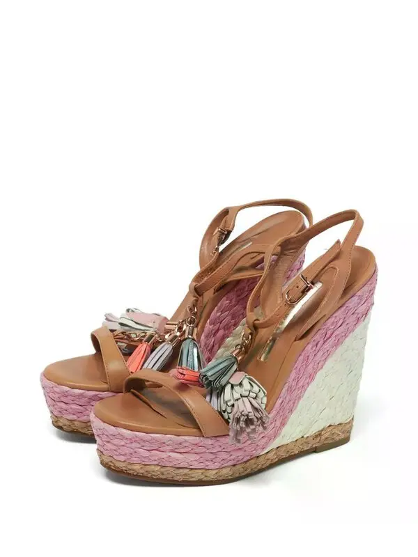 SOPHIA WEBSTER Lucita Tassel Wedge Sandals